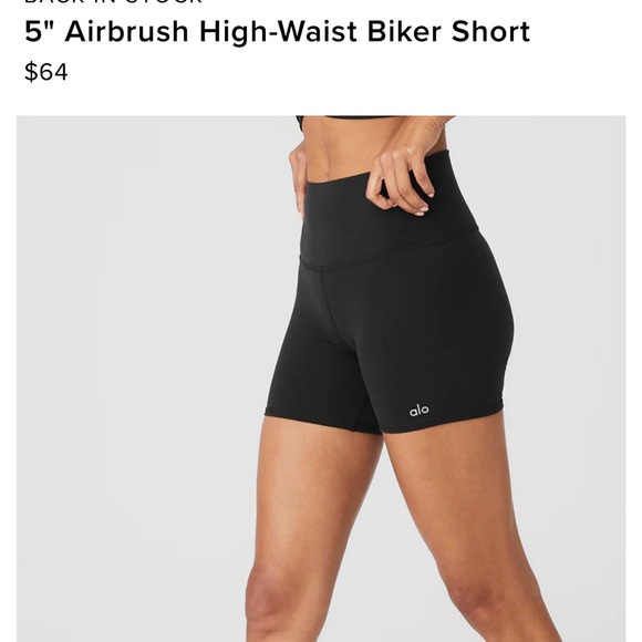 ALO Yoga | Shorts | Alo Airbrush 5 Biker Shorts | Poshmark